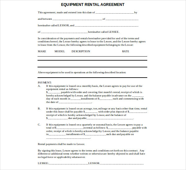 9 Short Lease Agreement Templates PDF Word Apple Pages Google Docs