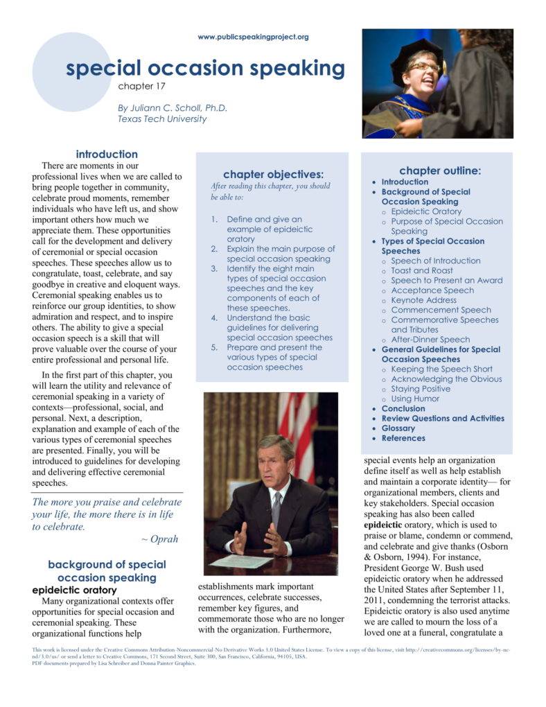 8+ Commemorative Speech Outline Templates - PDF