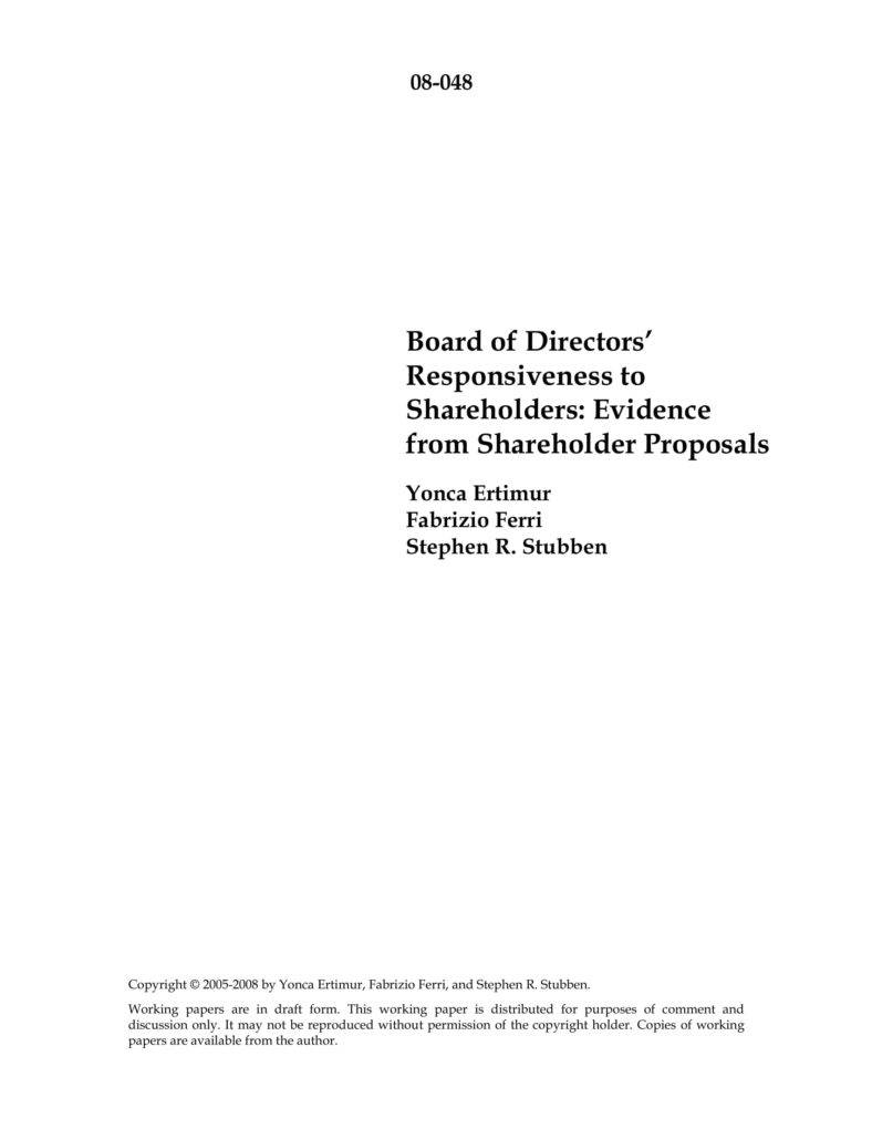 7+ Shareholder Proposal Templates - PDF