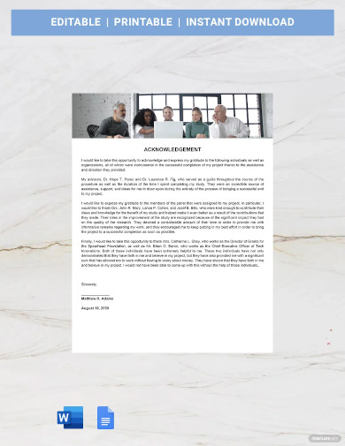16+ Acknowledgement Report Samples - PDF, Word, Pages