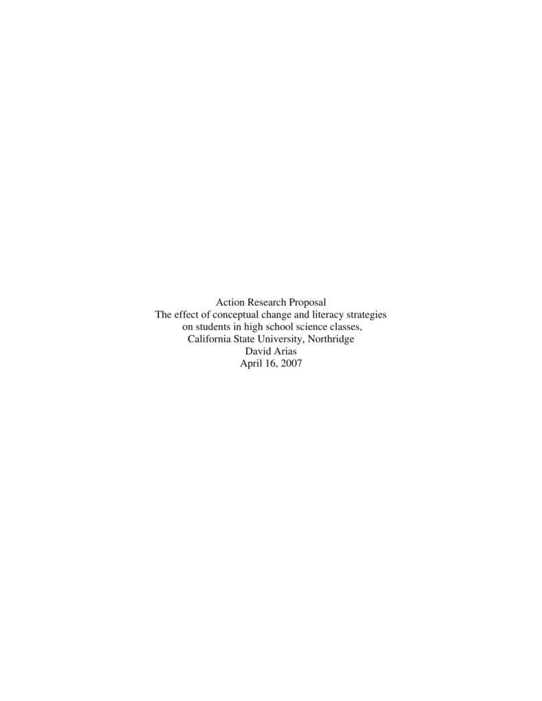 8 Action Research Proposal Templates