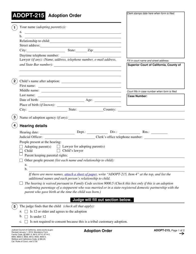12 Adoption Paper Templates PDF Arquidia Mantina