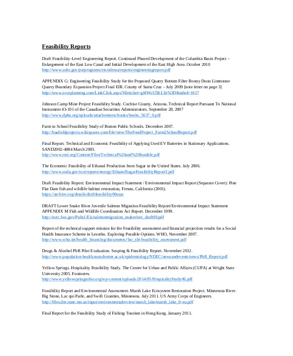 15+ Feasibility Report Templates - PDF, Word, Pages