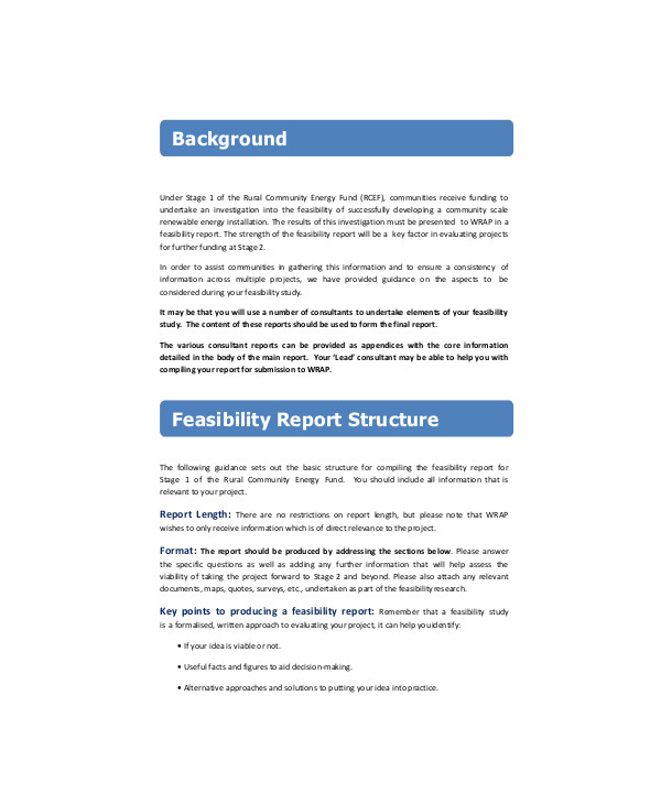 15+ Feasibility Report Templates - PDF, Word, Pages