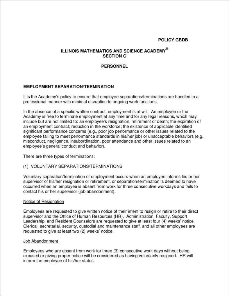 2 Termination And Severance Pay Policy Templates PDF