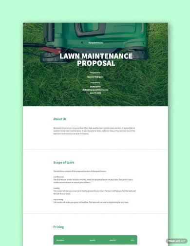 7+ Maintenance Proposal Templates in Google Docs | Apple Pages | PDF | Word