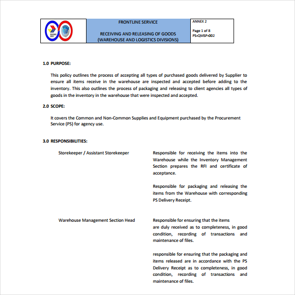 5+ Goods Delivery Receipt Templates - PDF, DOC, Pages