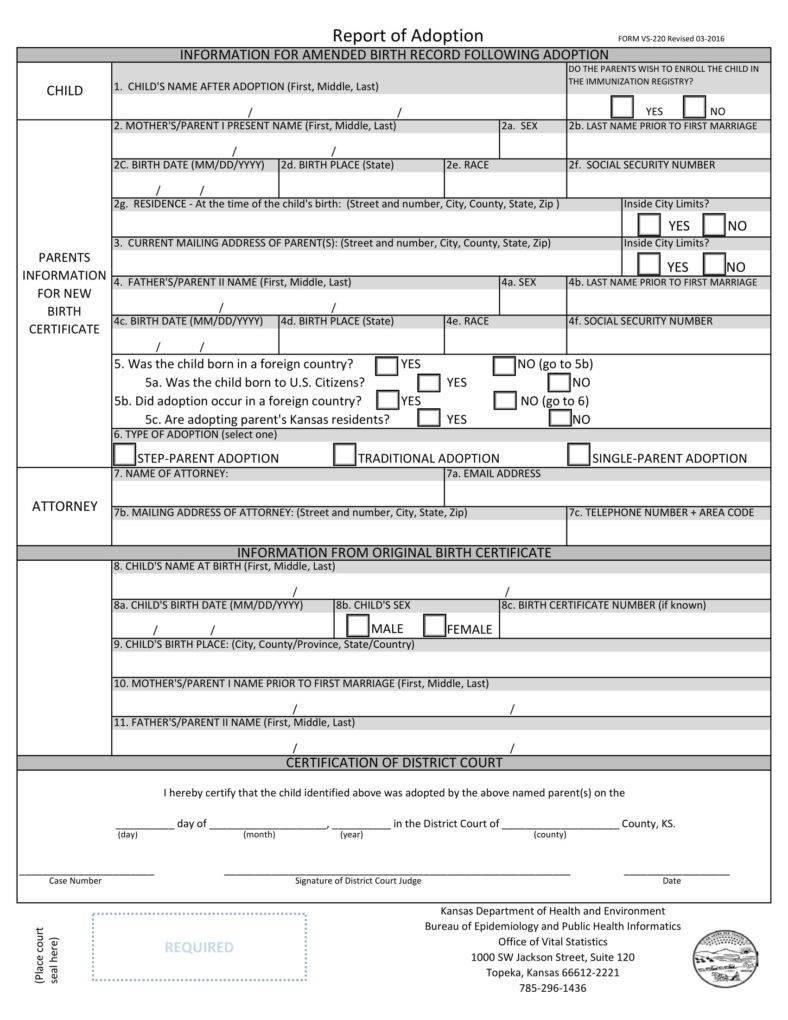 12+ Adoption Paper Templates - PDF