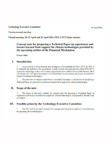 11 Concept Paper Templates PDF