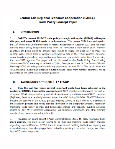 11+ Concept Paper Templates - PDF