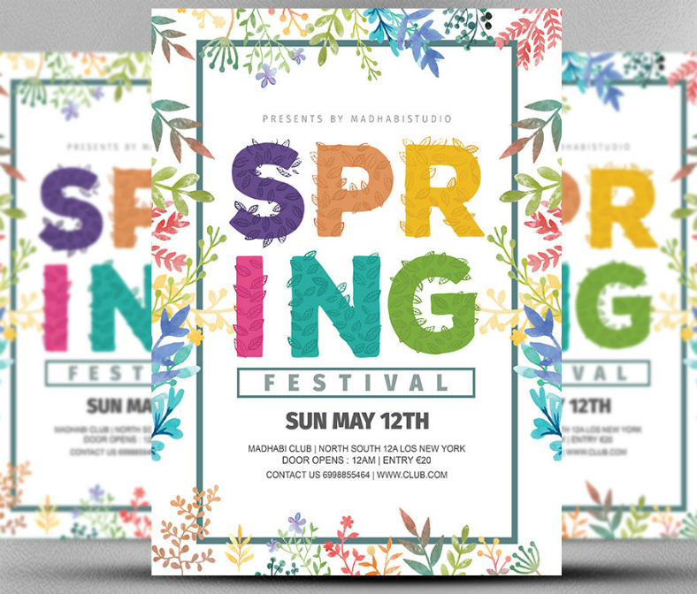 9 Spring Invitation Designs Templates PSD AI Free Premium 