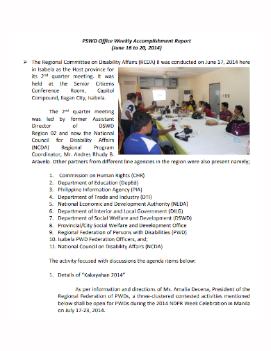 15+ Accomplishment Report Templates - PDF, Word