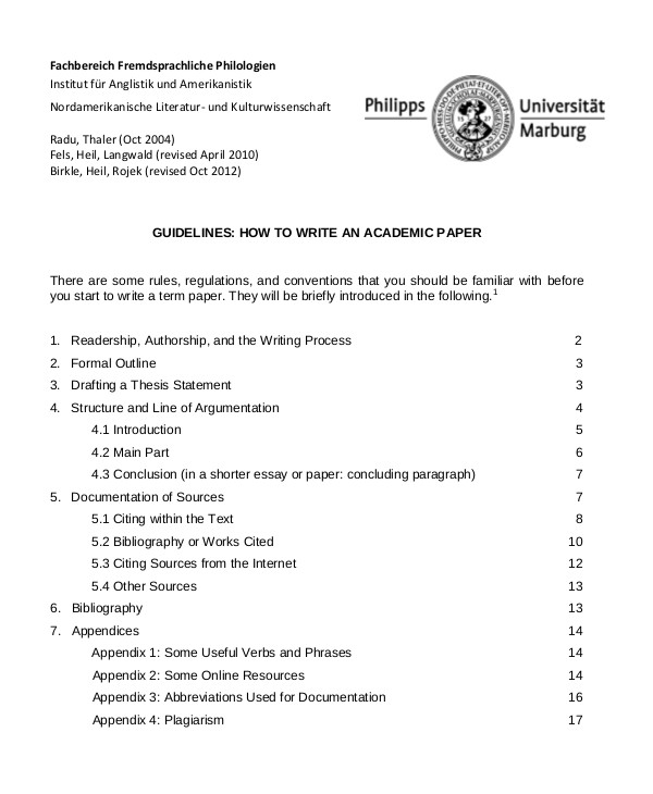 8+ Academic Paper Templates - PDF