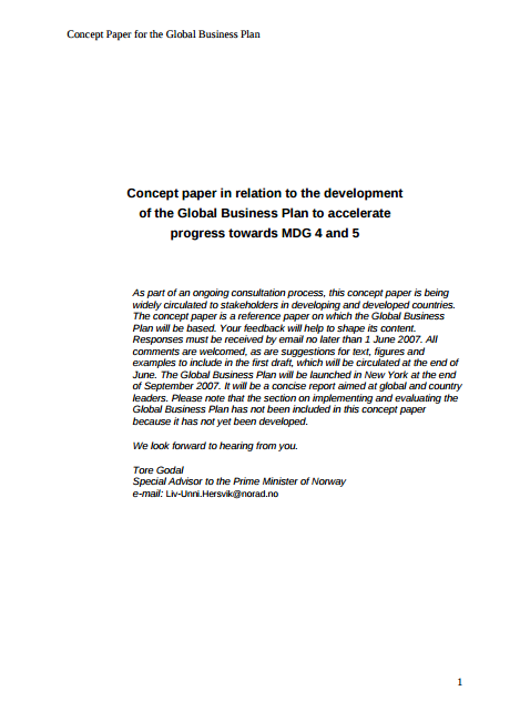 11+ Concept Paper Templates - PDF