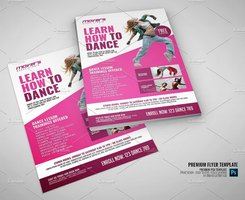 25+ Dance Studio Flyer Designs & Templates - PSD, AI