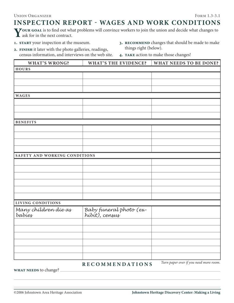 10+ Inspection Worksheet Templates