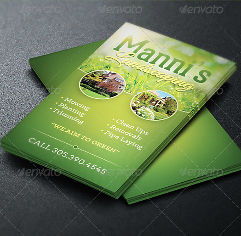 Landscaping Business Card Template