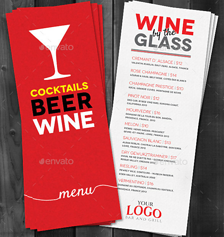 Lounge Menu Card - 16+ Free Templates in PSD, AI