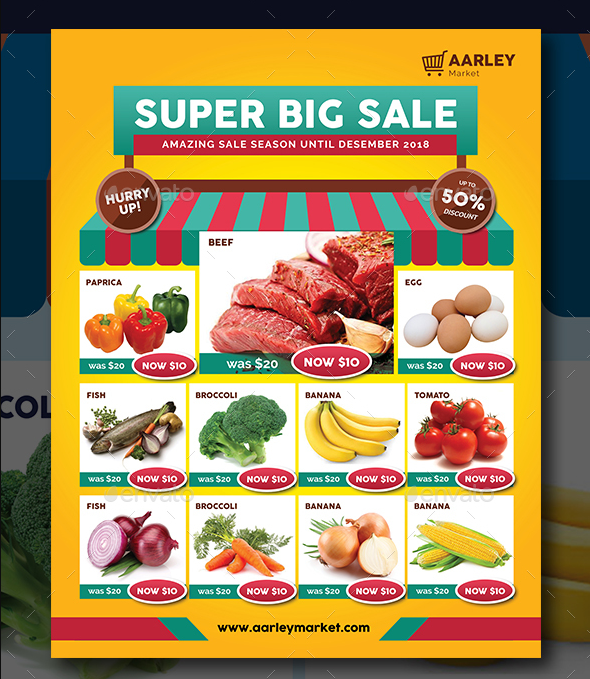 Supermarket Flyer Template Free Download Free Printable Templates