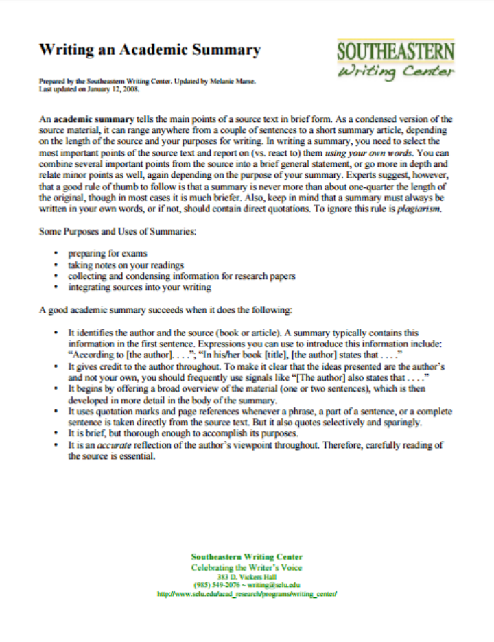 37 Useful Summary Templates DOC XLS Pages Numbers Google Docs 