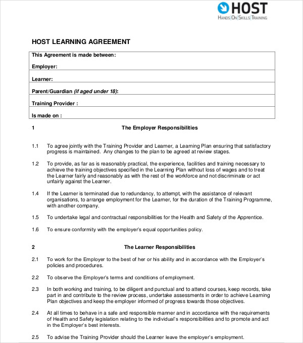 9+ Apprenticeship Agreement Templates - PDF, DOC