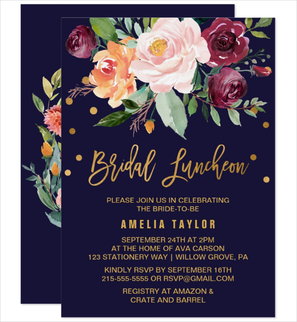 21 Luncheon Invitation Designs Templates DOC PSD AI ID Pages 