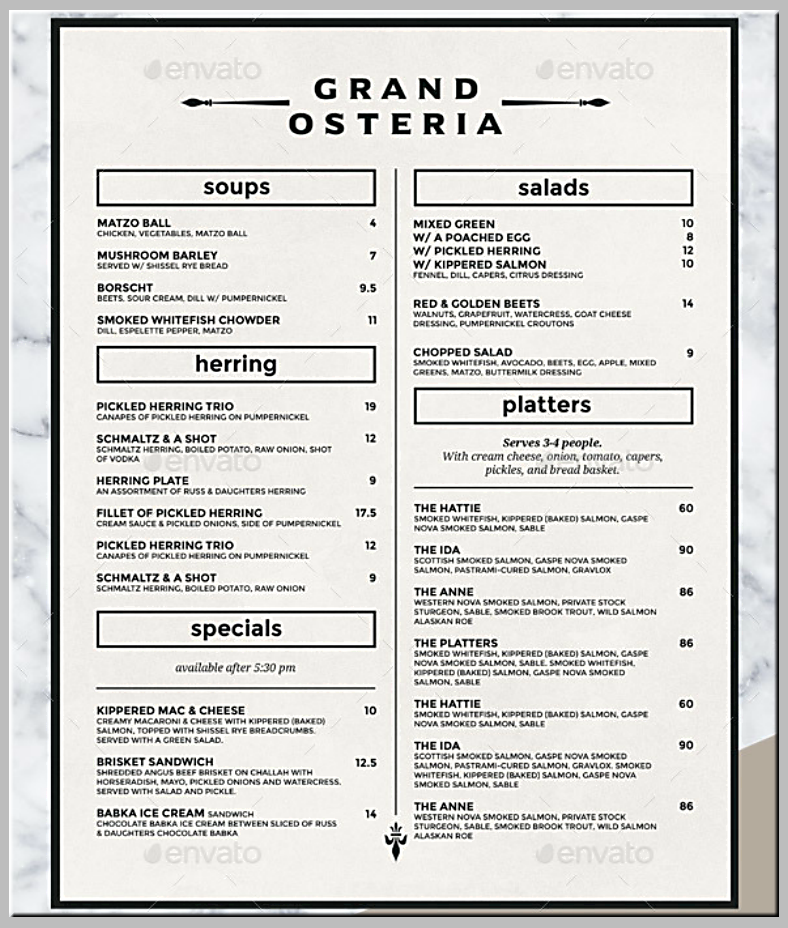 Italian Food Menu - 27+ Free Templates in PSD, AI | Free & Premium ...