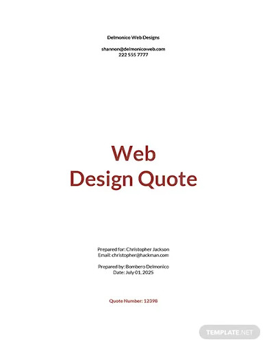 10+ Design Quote Templates - DOC, XLS, Pages, Numbers, Google Docs ...