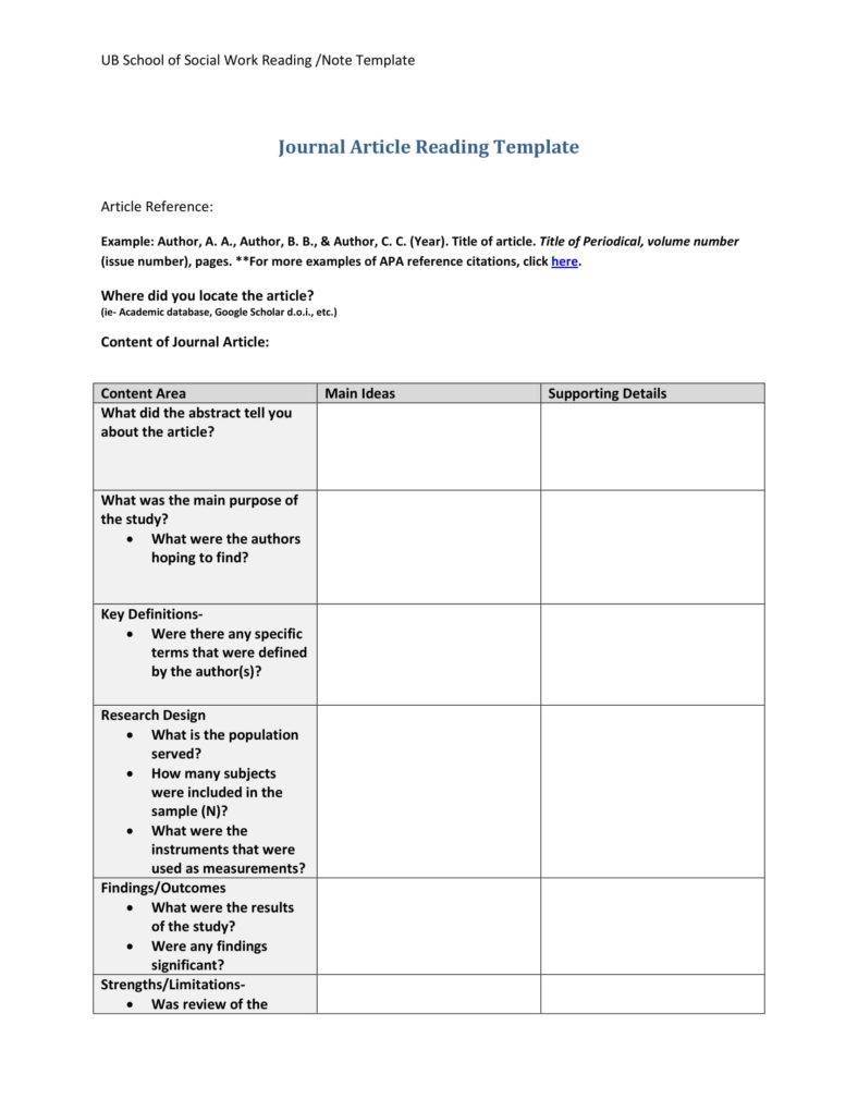 7+ Reading Journal Templates - PDF
