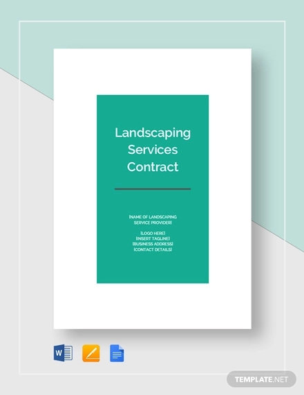 7+ Landscaping Services Contract Templates - Word, PDF, Apple Pages ...