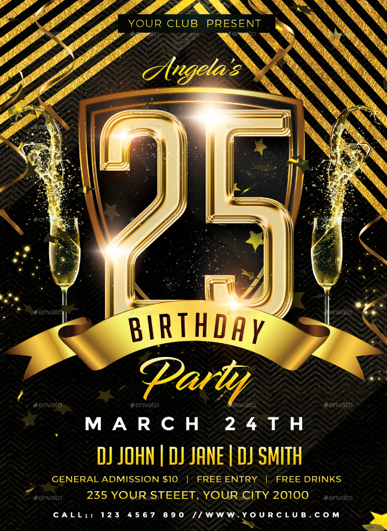 13 Golden Birthday Flyer Templates PSD AI Free Premium Templates 13 Golden Birthday Flyer Templates PSD AI Free Premium Templates