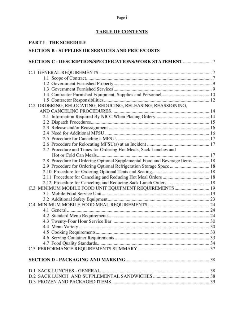 6+ Food Service Contract Templates - PDF, Word