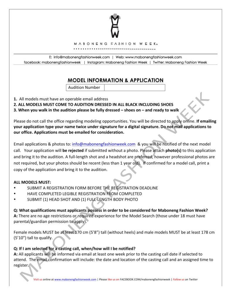 4 Model Application Form Templates PDF