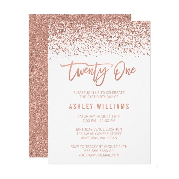 7 21st Birthday Invitation Designs Templates PSD AI Pages 