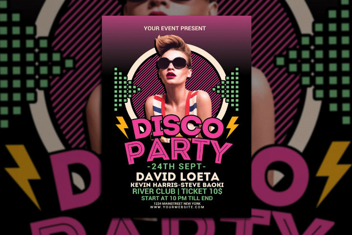 12+ Disco Party Invitation Designs & Templates - PSD, AI