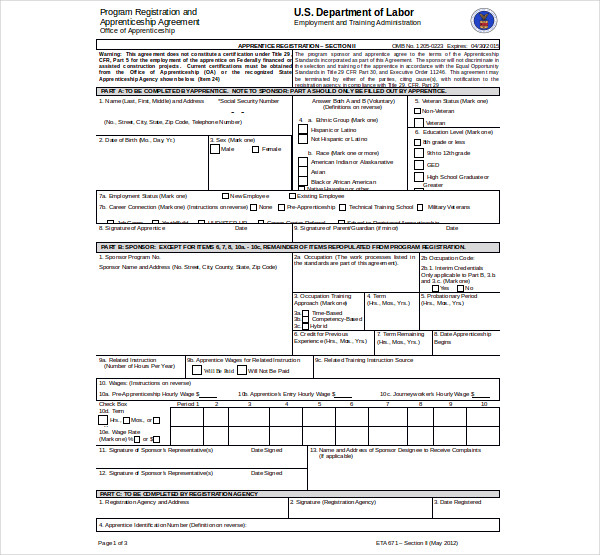 9+ Apprenticeship Agreement Templates - PDF, DOC