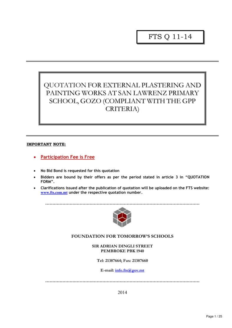 9+ Painting Quote Templates - PDF, DOC, XLS, Pages, Numbers, Google ...