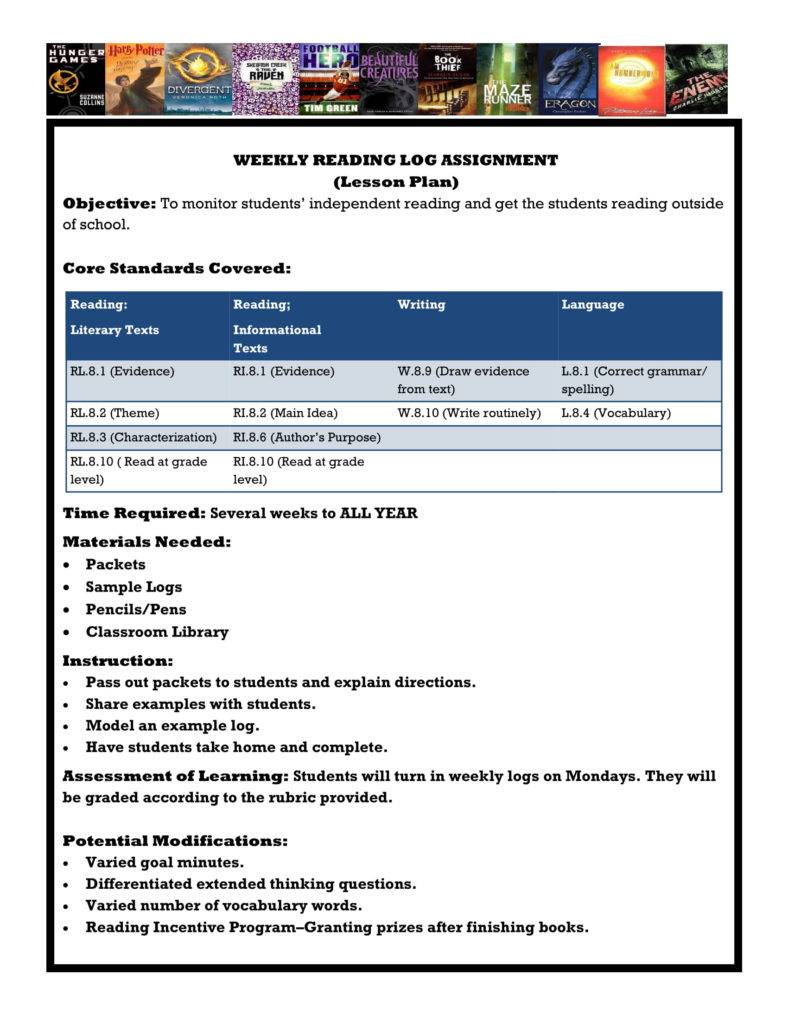 7+ Reading Journal Templates - PDF