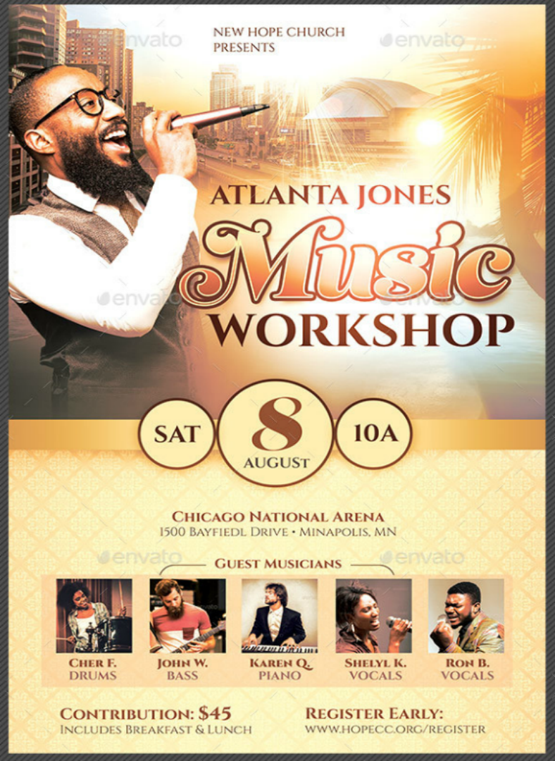 Workshop Flyer Template N Professional Sample Template Collection