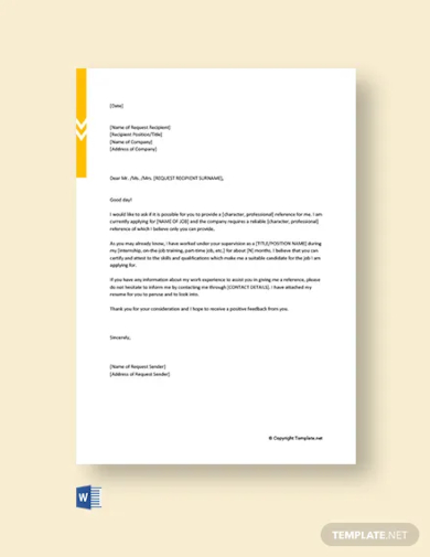 9+ Job Request Letter Templates in MS Word | Google Docs