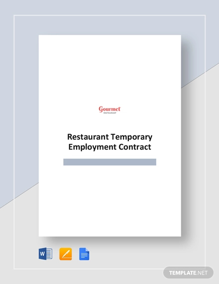 Free 13+ Employment Contracts for Restaurants, Cafes, and Bakeries in ...