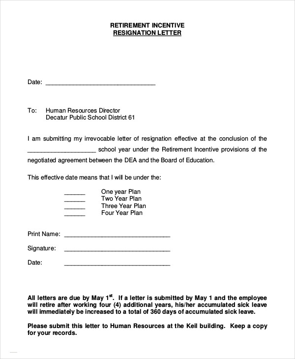 14+ Simple Retirement Letter Templates - PDF, DOC, Pages, Docs, Outlook