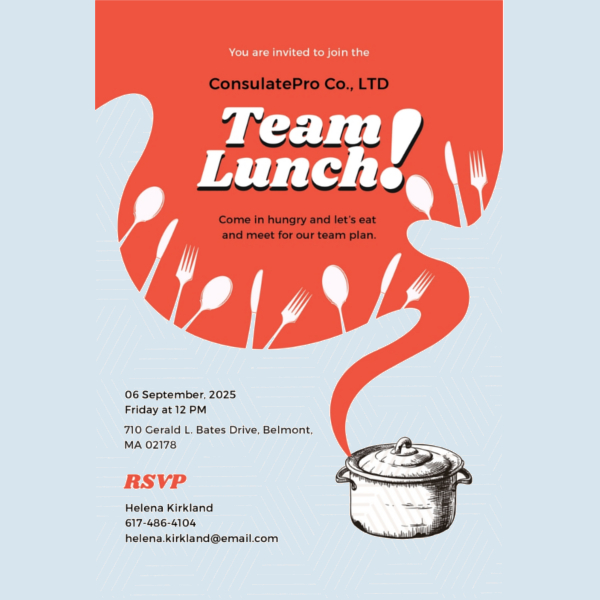 20 Printable Lunch Invitation Designs Templates PSD AI Free 