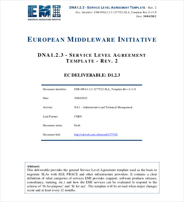5+ Operational Level Agreement Templates - PDF, DOC