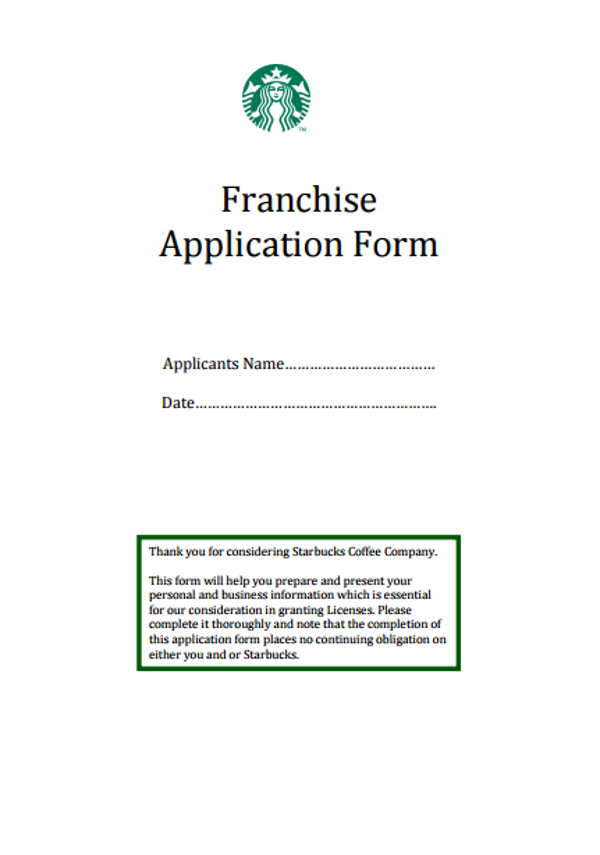 6+ Franchise Application Form Templates - PDF, Word