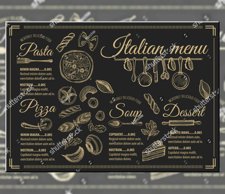 Pasta Menu - 15+ Free Templates in PSD, AI
