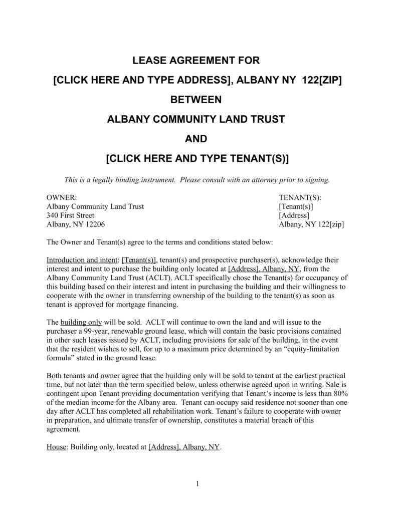6 Land Lease Agreement Templates Word PDF