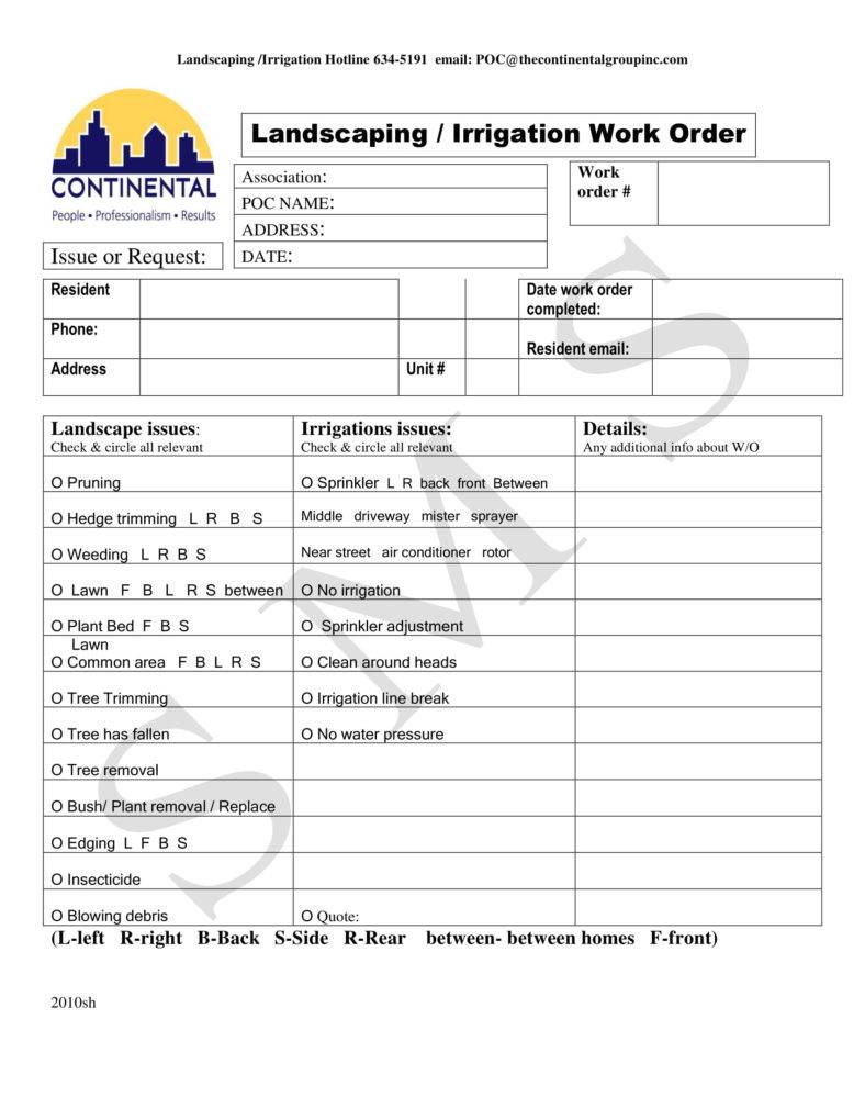 4 Landscaping Invoice Templates PDF Word