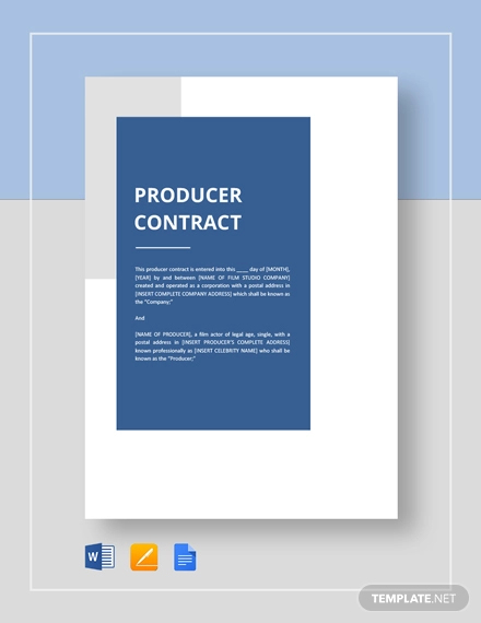 10+ Film Production Contract Templates - PDF, Word