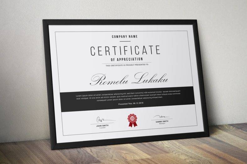 18+ Employee Certificate of Appreciation Designs & Templates - PSD, AI ...